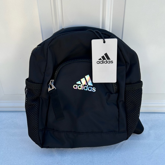 adidas | Bags | Adidas Linear Mini Backpack Black | Poshmark